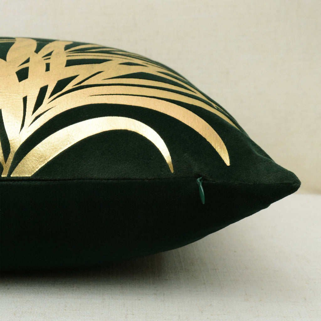 Palm Tree Pillow, Green – High Fashion Home