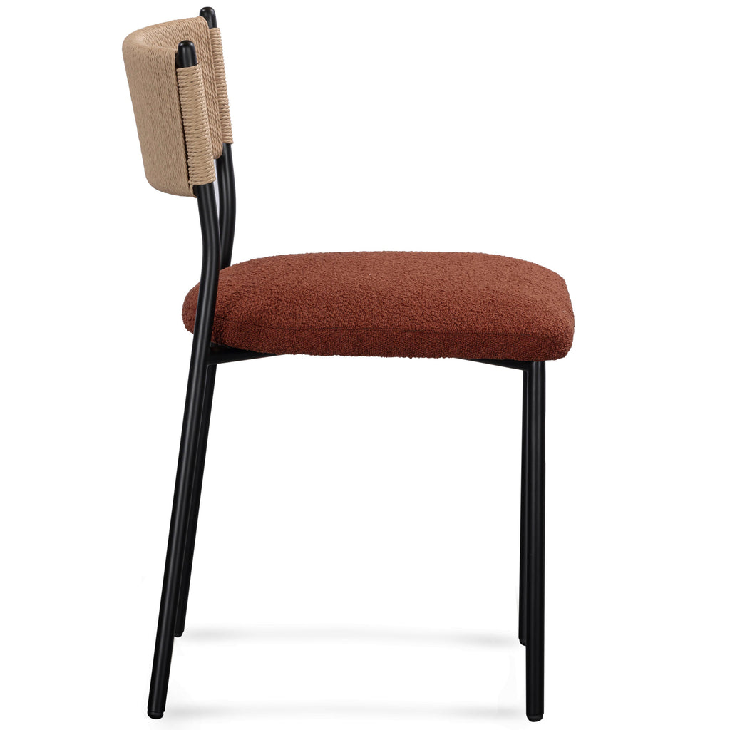 Celine Dining Chairs Set, Maroon – High Fashion Home