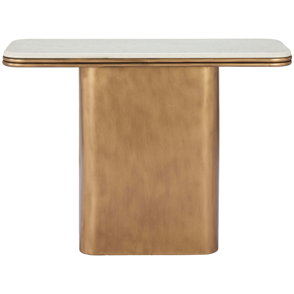 Cher Console Table, White Terrazzo – High Fashion Home