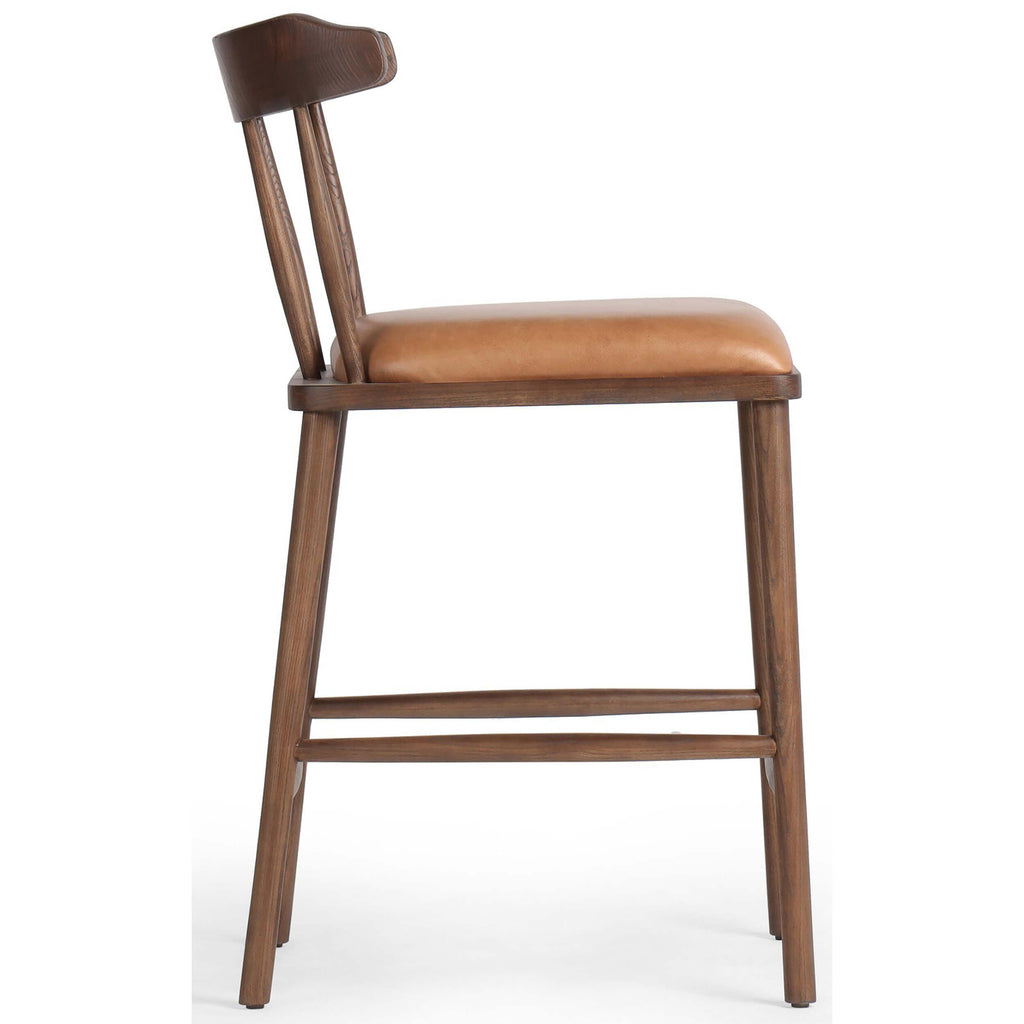 Colter Leather Counter Stool, Chaps Saddle by Four Hands – High Fashion ...