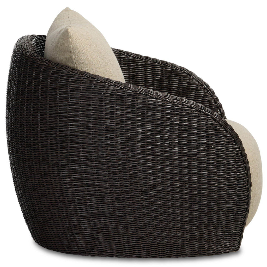 Cyra Outdoor Swivel Chair, Alessi Buff by Four Hands – High Fashion Home