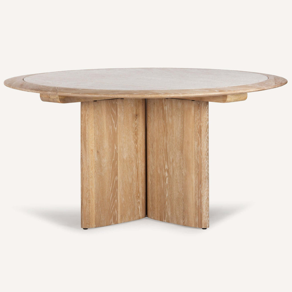Polaris Dining Table, Cerused Oak – High Fashion Home