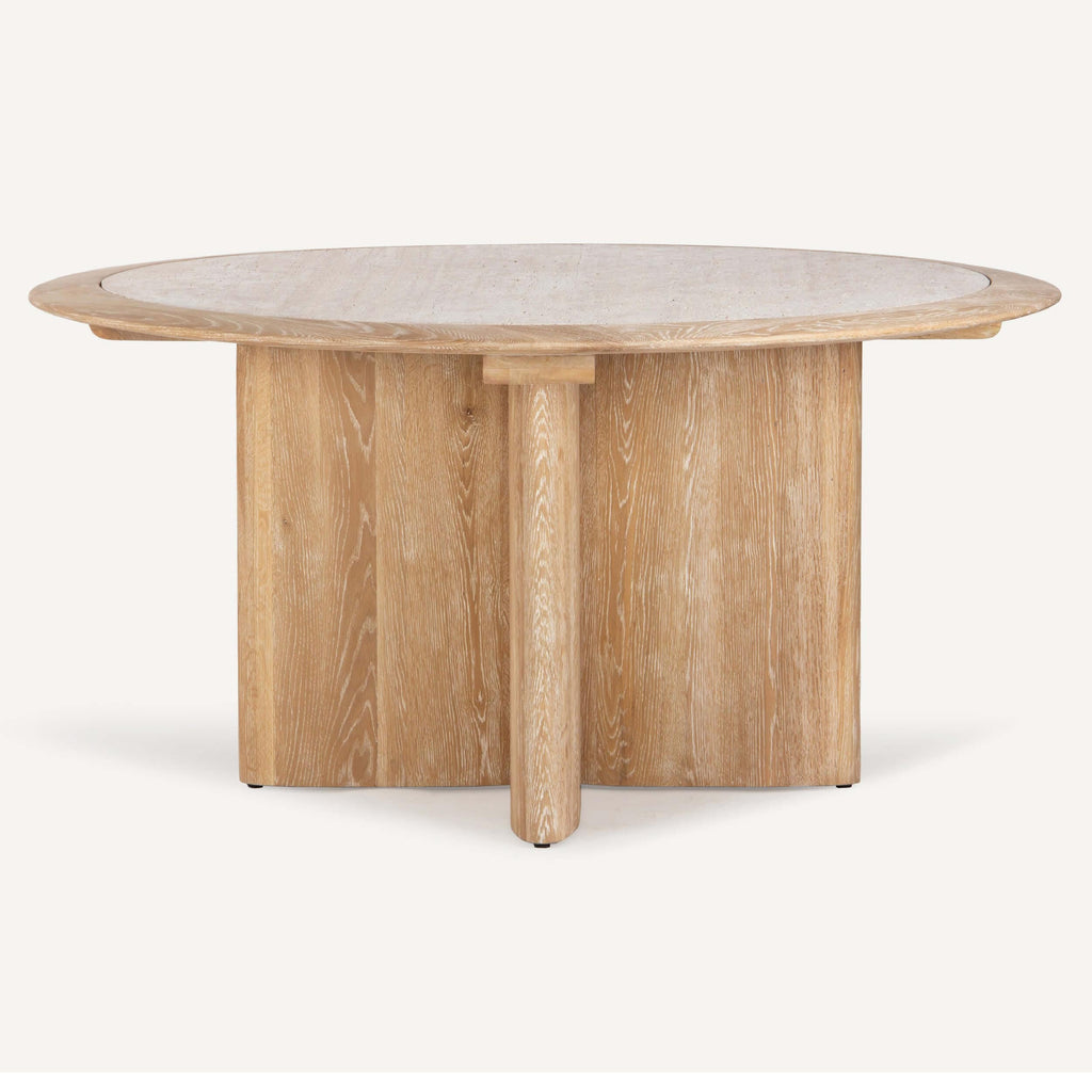 Polaris Dining Table, Cerused Oak – High Fashion Home