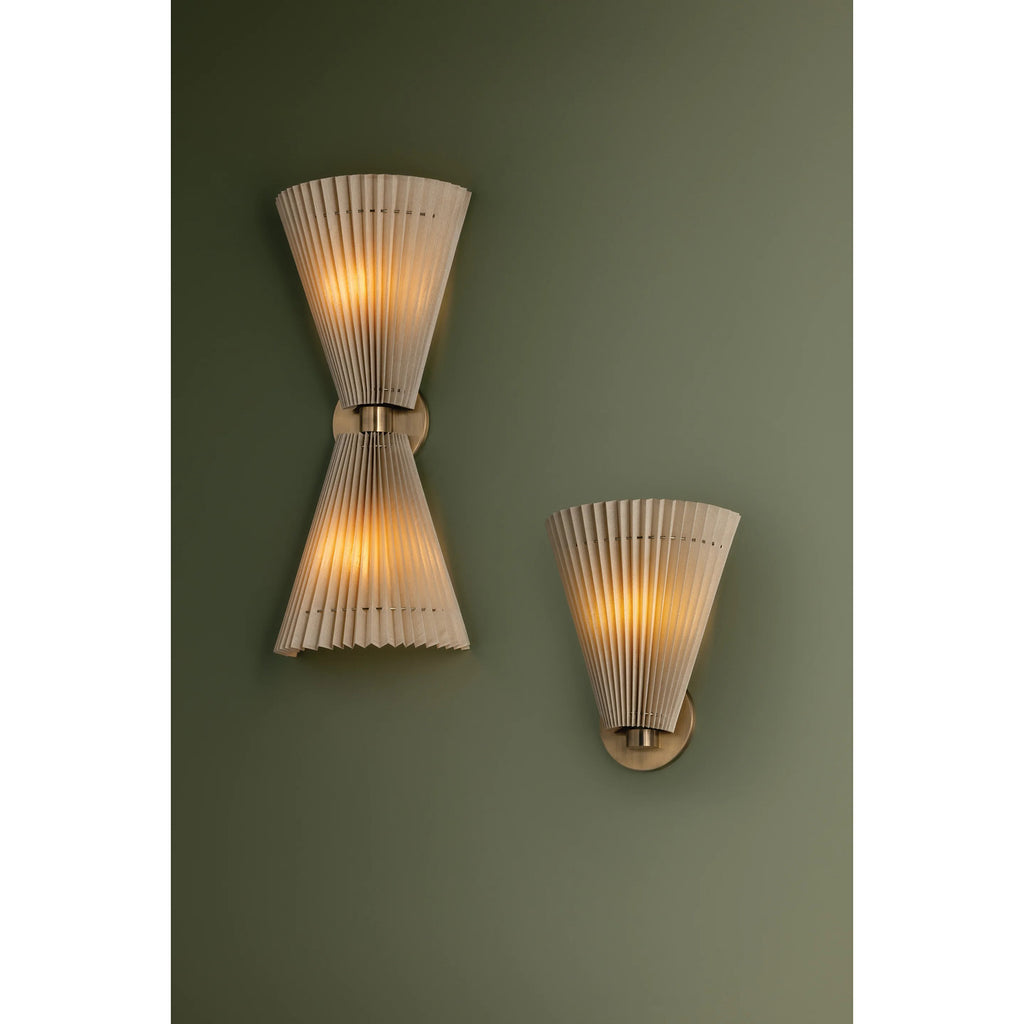 Dell Single Wall Sconce, Patina Brass – High Fashion Home