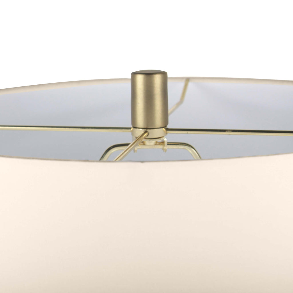 Knox Travertine Table Lamp, Gold/Ivory – High Fashion Home