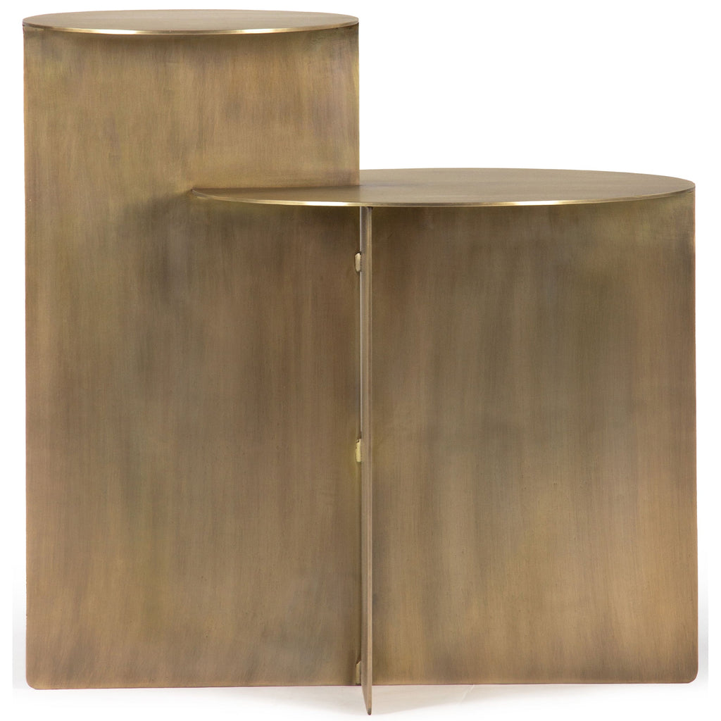 Eclipse Side Table, Matt Aged Brass – High Fashion Home
