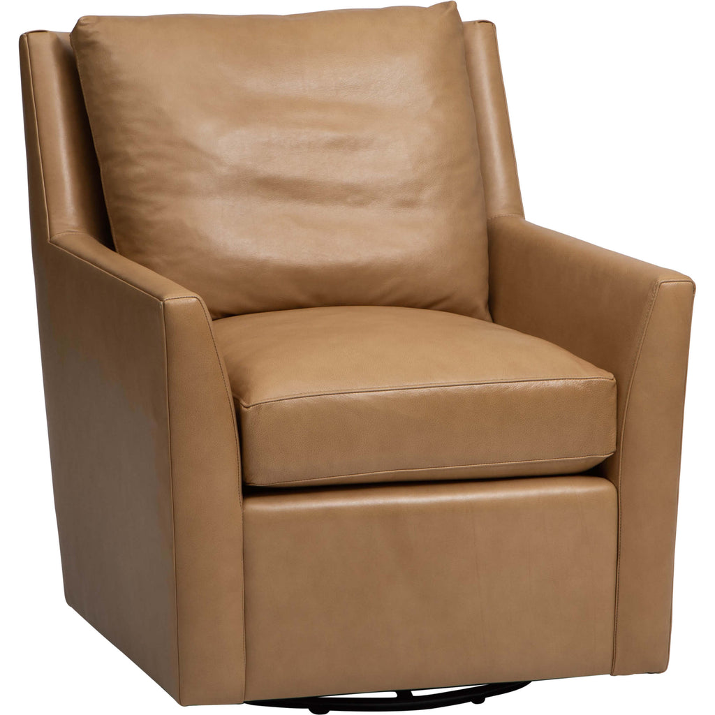 Embry Leather Swivel Chair, Landry Fawn – High Fashion Home
