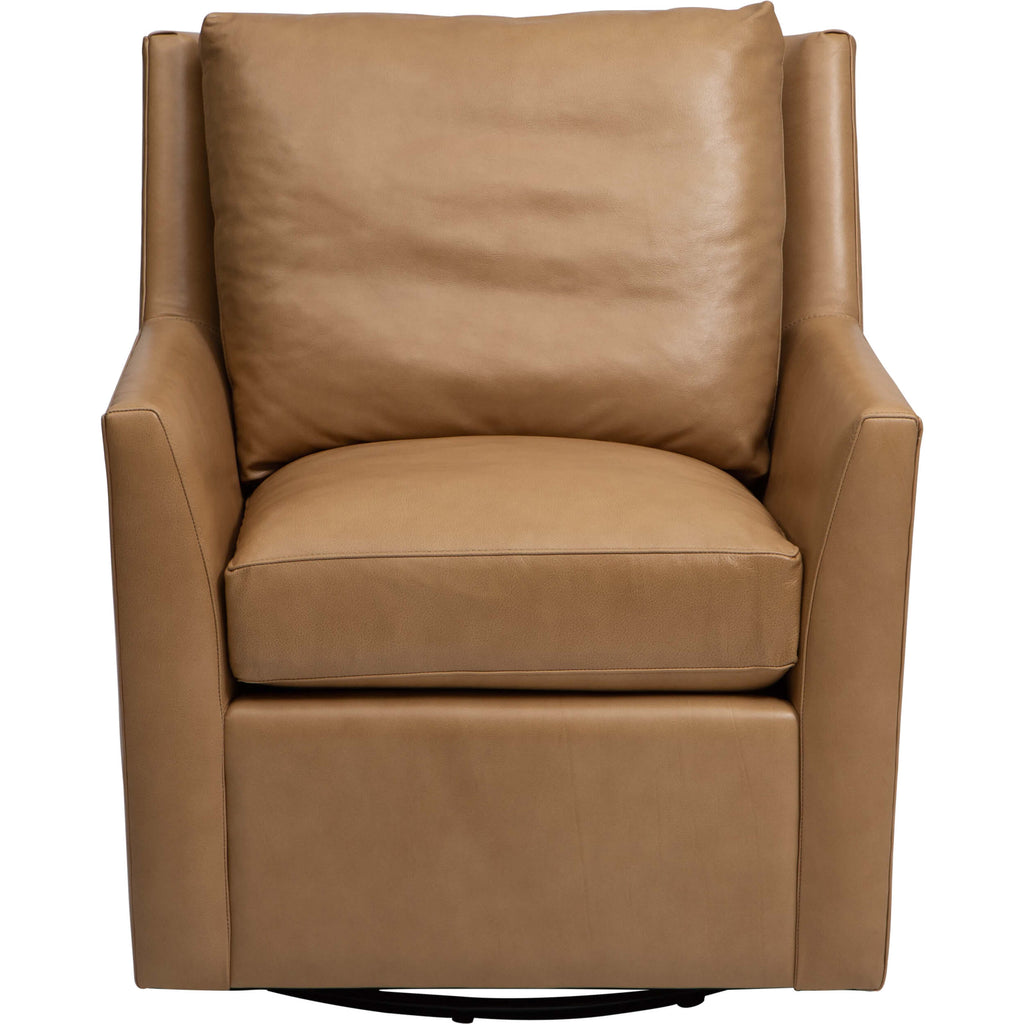 Embry Leather Swivel Chair, Landry Fawn – High Fashion Home