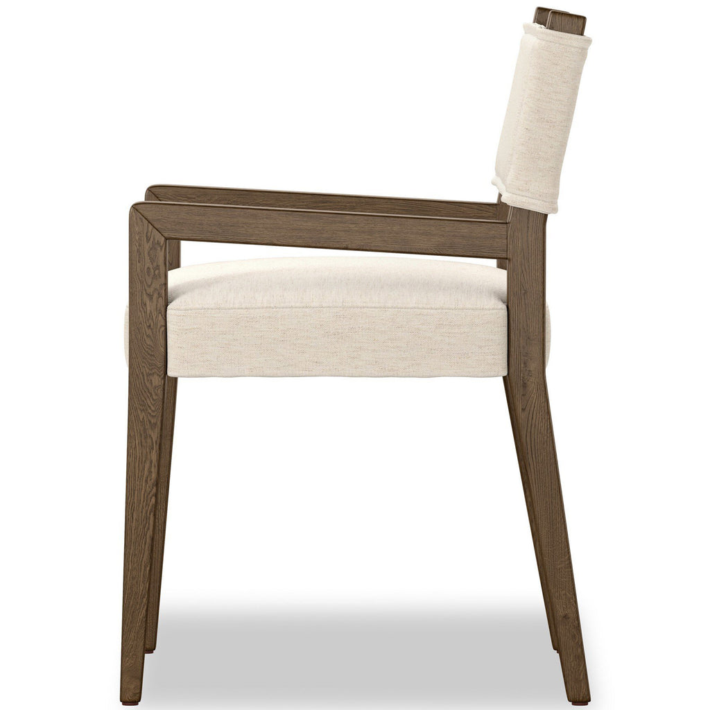 Ferris Dining Arm Chair, Nomad Snow by Four Hands – High Fashion Home