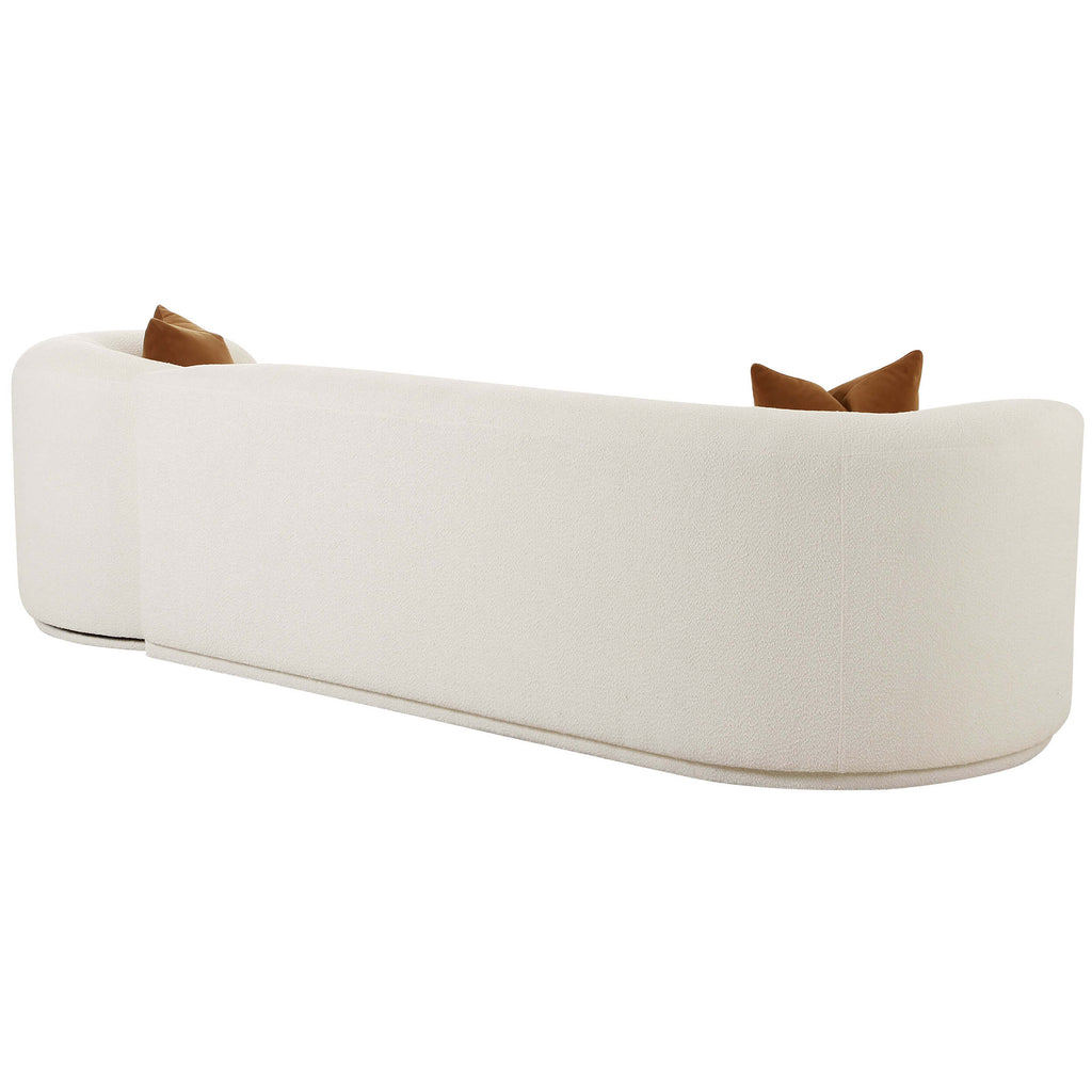Fickle Boucle 2 Piece Modular LAF Sofa, Cream – High Fashion Home