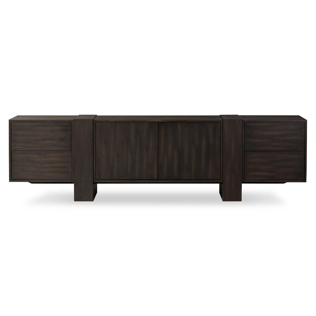 Fisher Media Console, Smoked Black by Four Hands – High Fashion Home