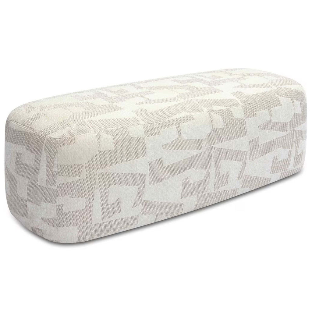 Graceland Bench, Cream Jacquard – High Fashion Home