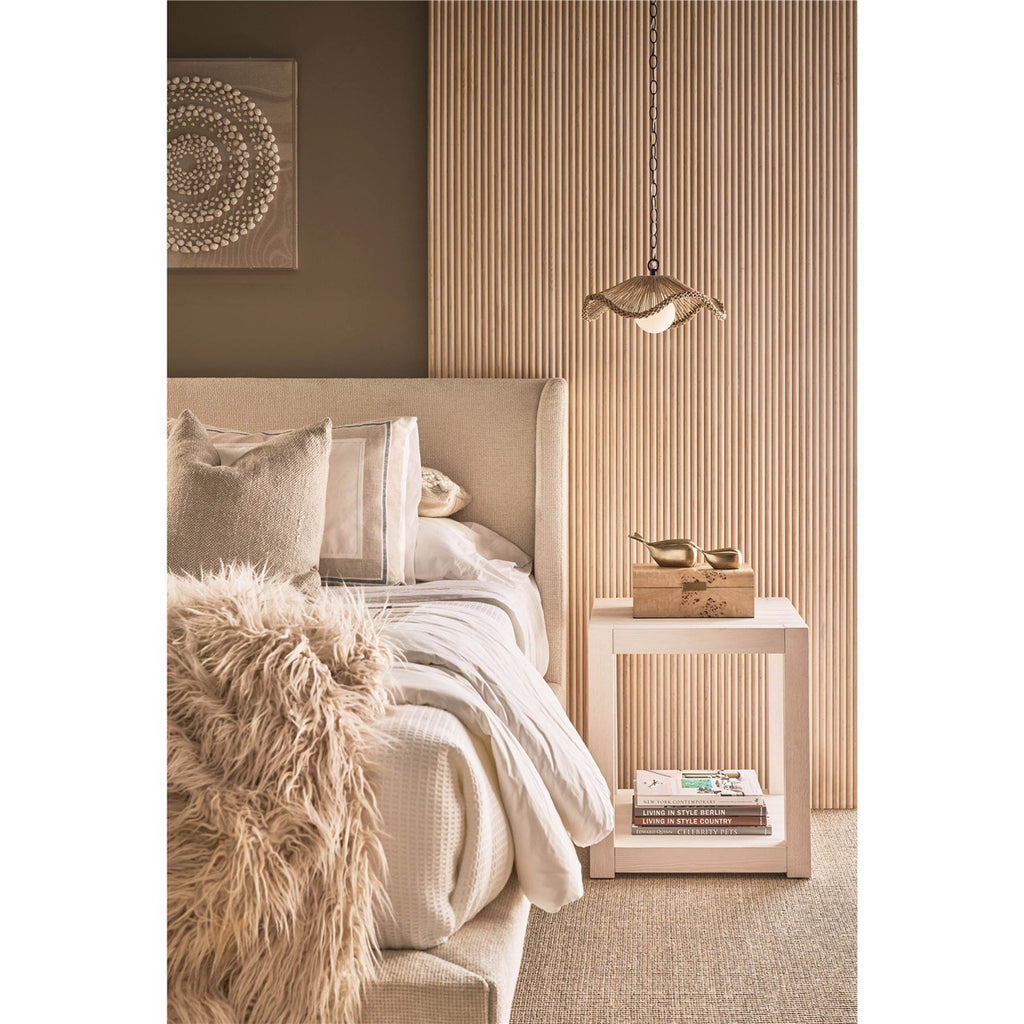 Hermosa Square End Table, White Sand – High Fashion Home