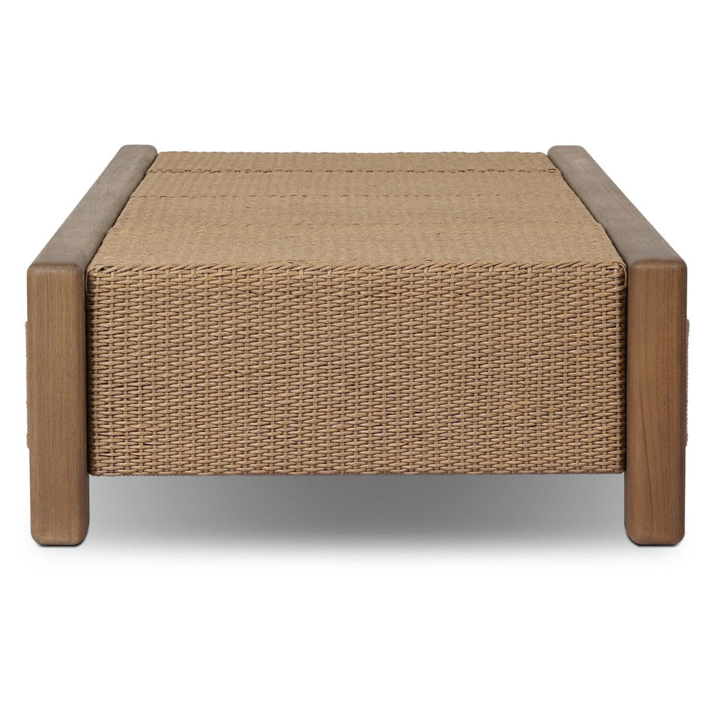 Herrick Outdoor Rectangular Coffee Table, Stained Toasted Brown by Fou ...