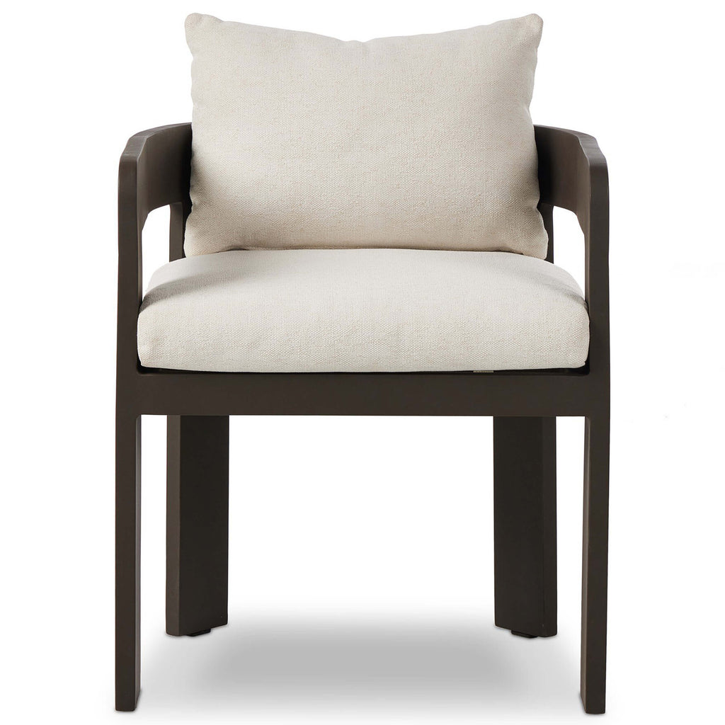 Jackson Outdoor Metal Dining Chair, Alessi Linen, Set of 2 by Four Han ...