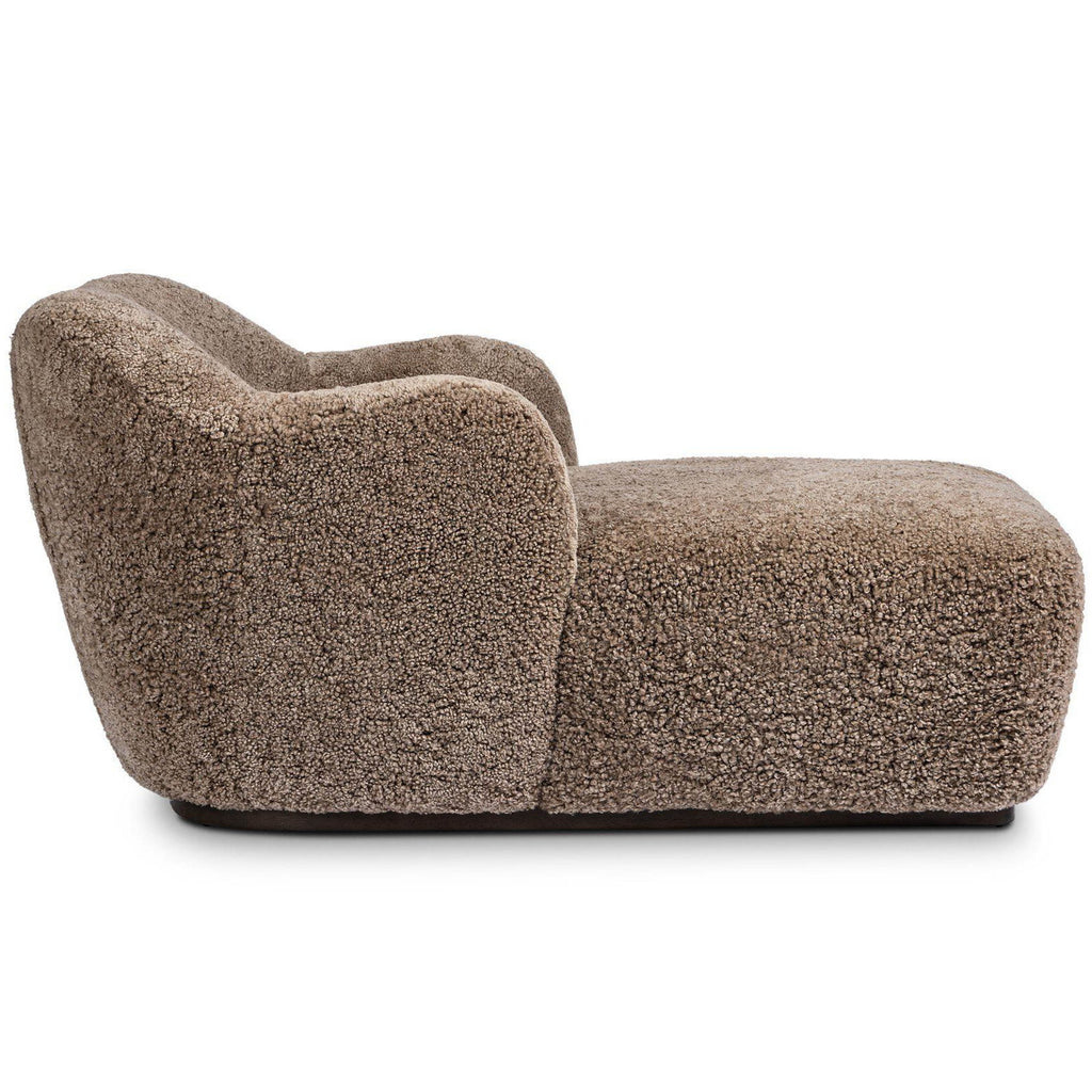 Julius Chaise, Taupe Shearling by Four Hands – High Fashion Home