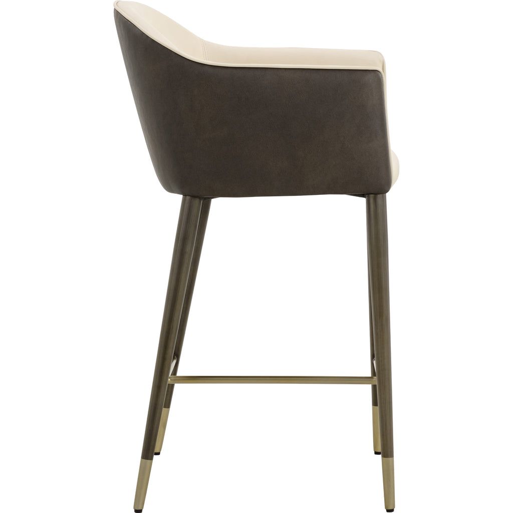 Kylin Counter Stool, Dillon Cream/Bravo Ash – High Fashion Home