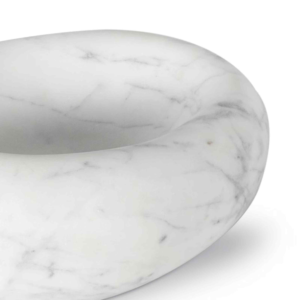 Lagoon Marble Bowl, White – High Fashion Home