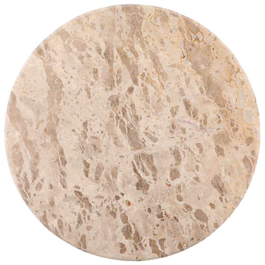 Layna Round Dining Table, Beige – High Fashion Home