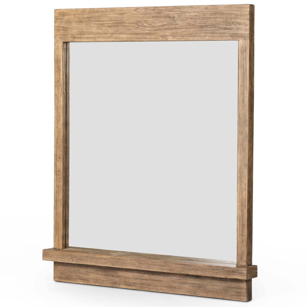 Ledge Wall Mirror, Distressed Light Pine by Four Hands – High Fashion Home