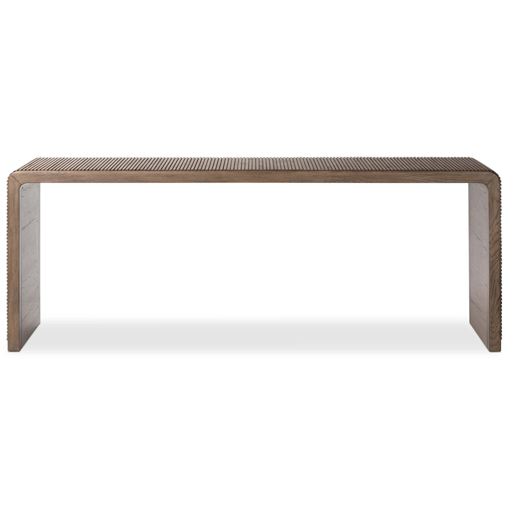 Leo Console Table, Rustic Grey by Four Hands – High Fashion Home