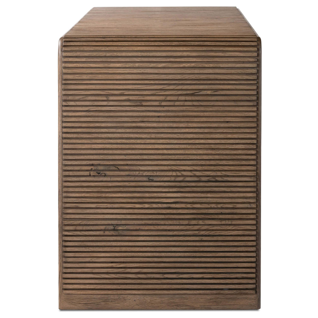 Leo Console Table, Rustic Grey by Four Hands – High Fashion Home