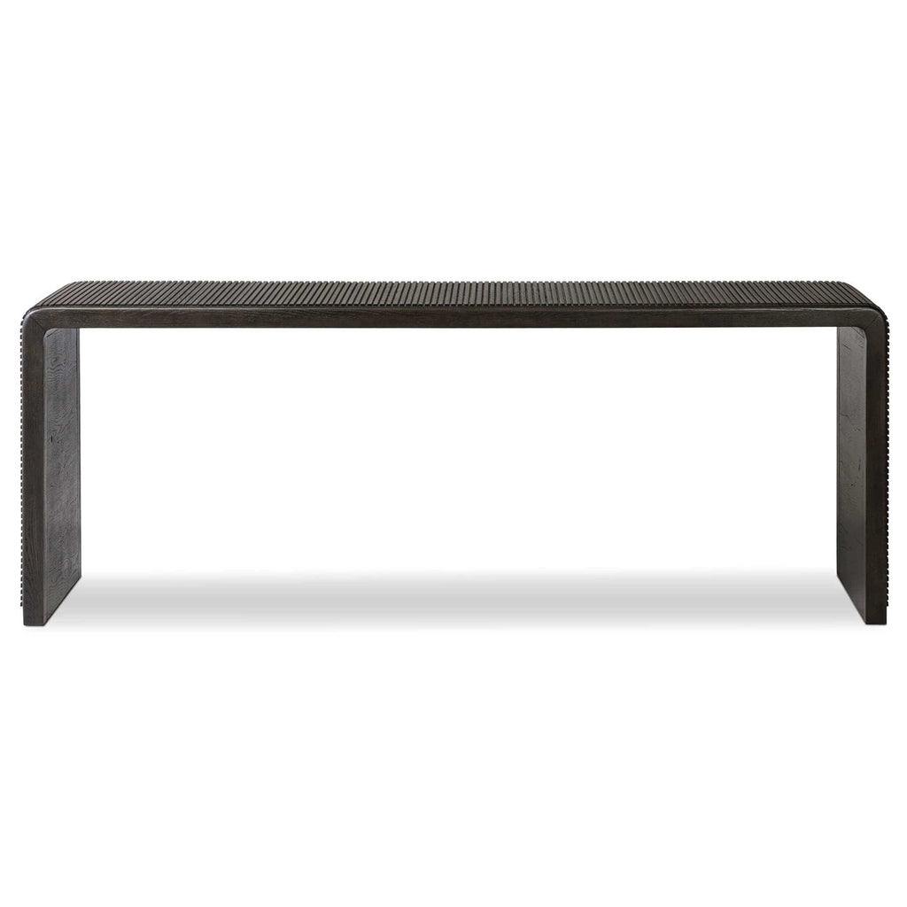 Leo Console Table, Smoked Black by Four Hands – High Fashion Home