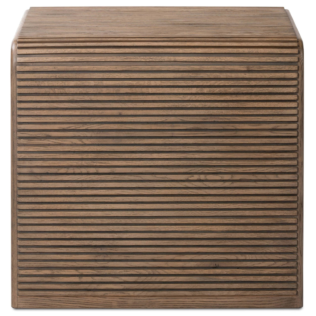 Leo End Table, Rustic Grey by Four Hands – High Fashion Home