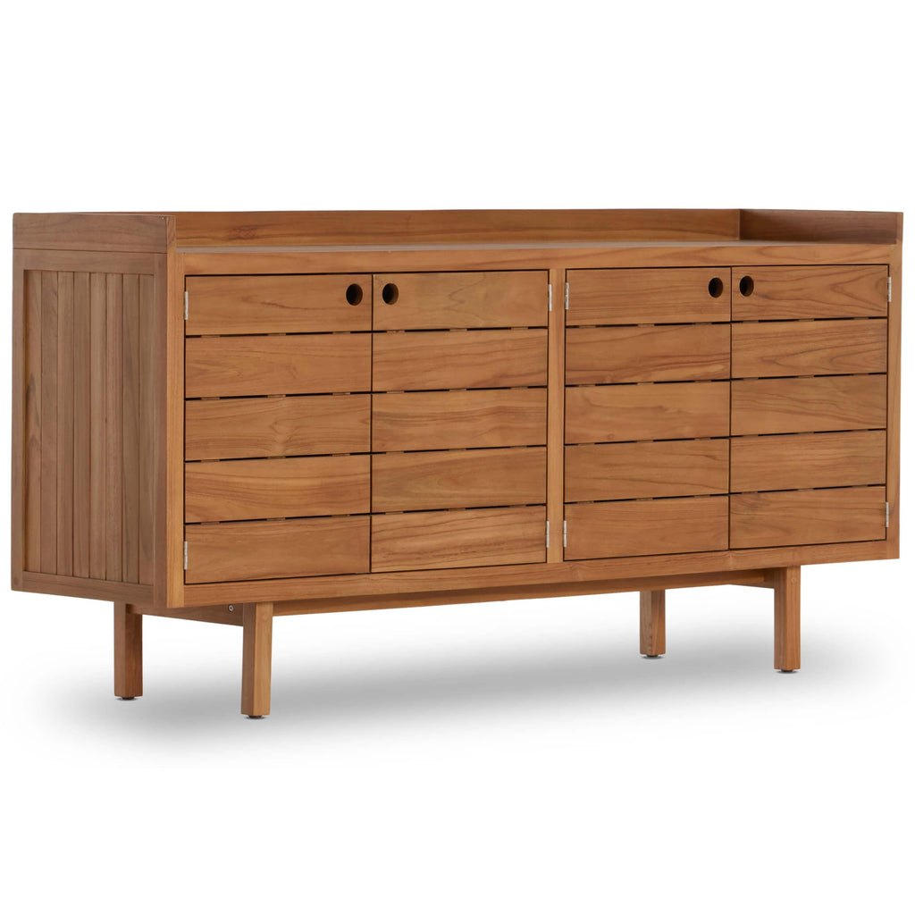 Lula Outdoor Sideboard, Natural Teak by Four Hands – High Fashion Home