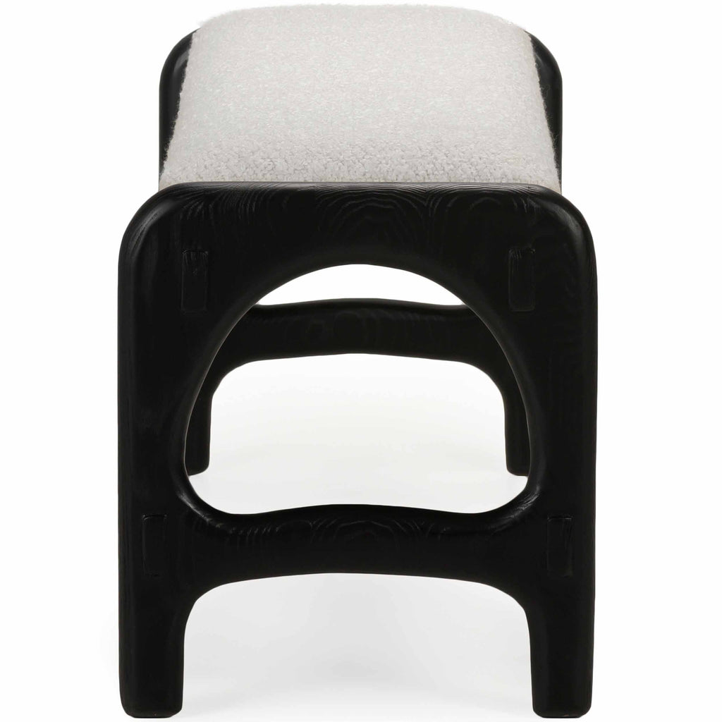Luna Bench, Charcoal – High Fashion Home