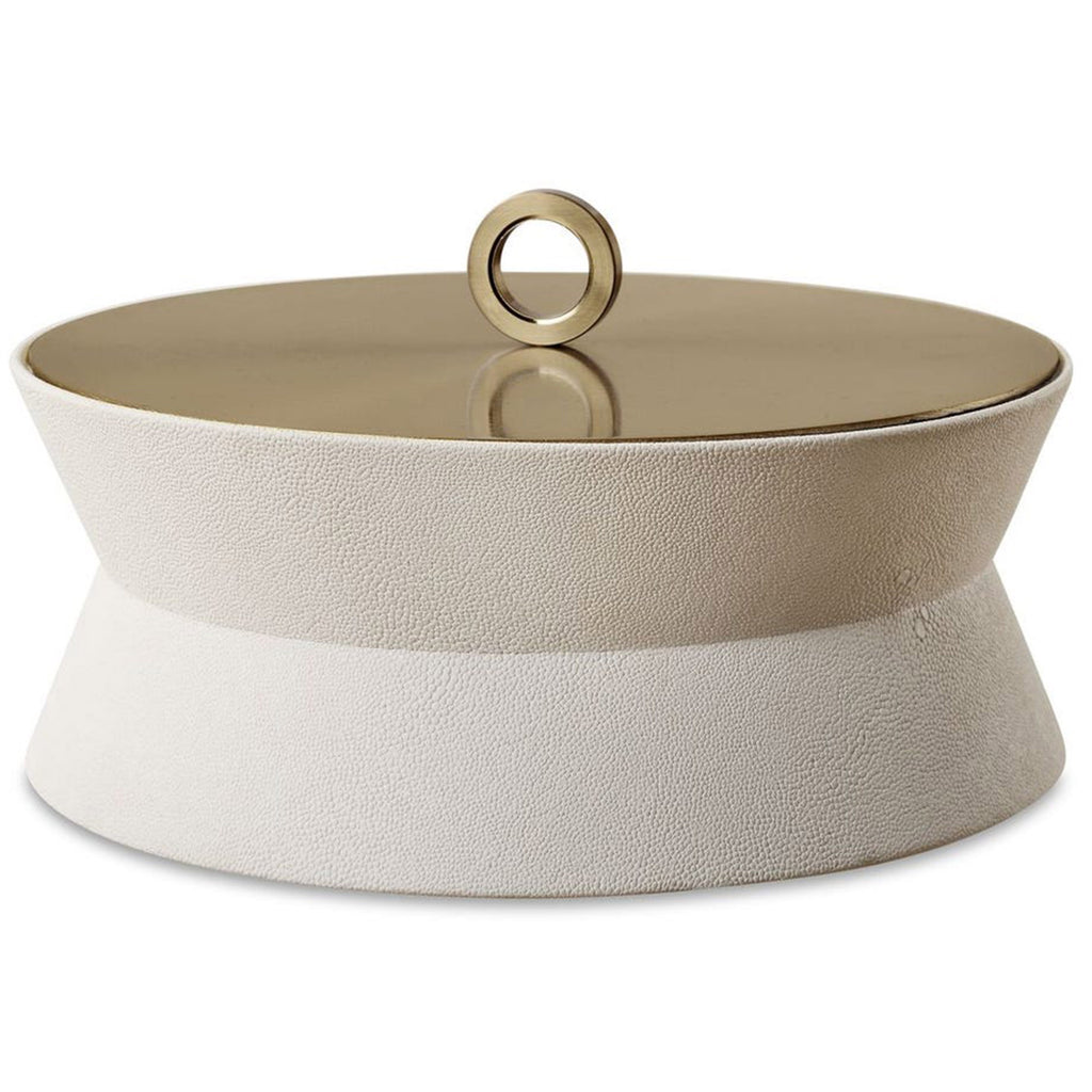 Luxe, Round Box, White – High Fashion Home