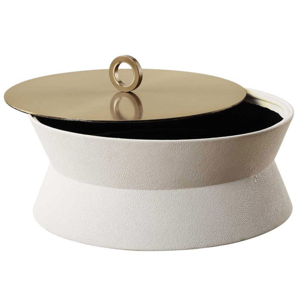 Luxe, Round Box, White – High Fashion Home