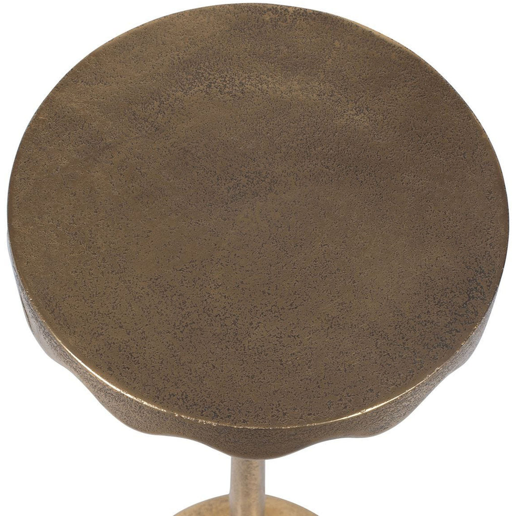 Magnus Accent Table, Antique Brass – High Fashion Home