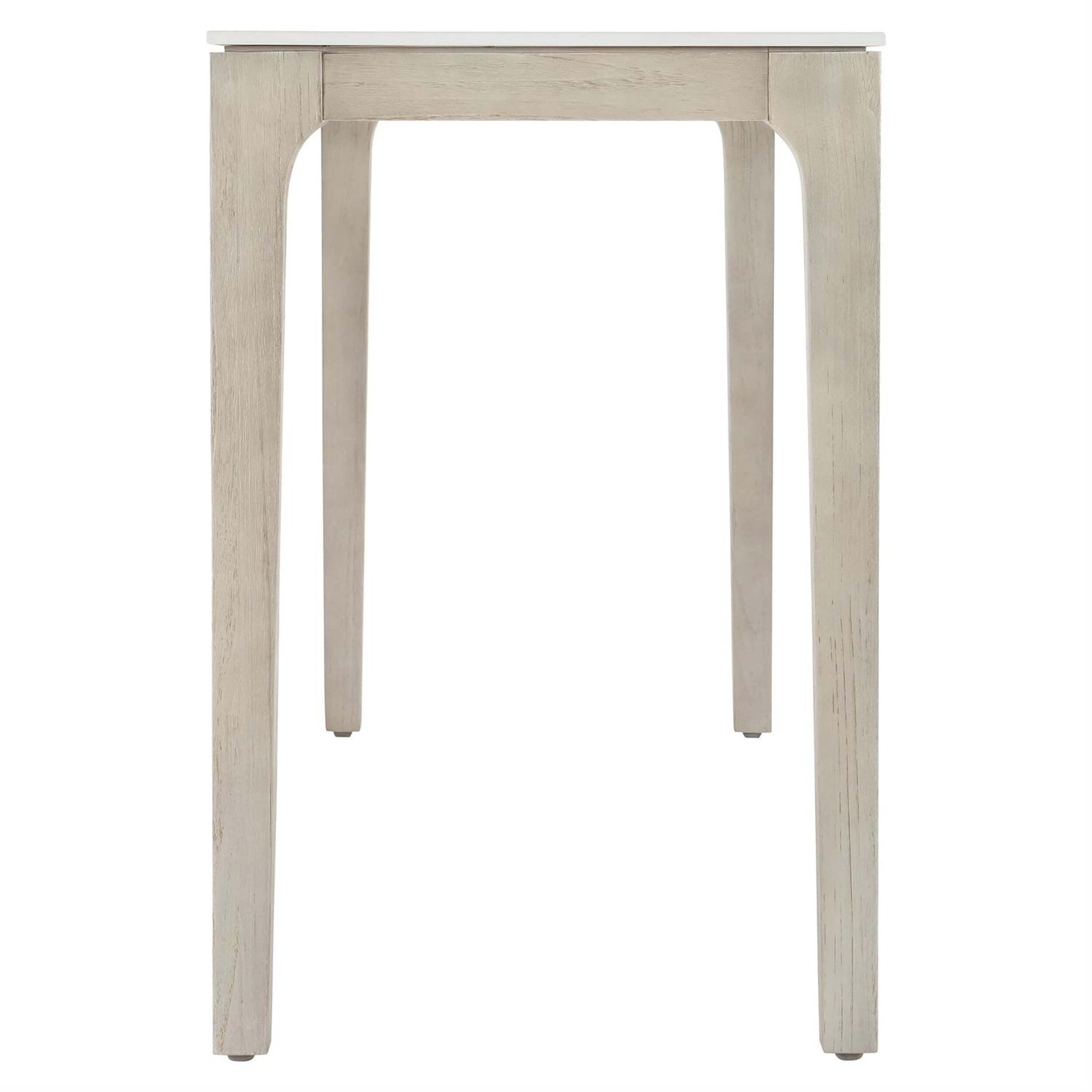 Marbella Outdoor Gathering Table, White Shell – High Fashion Home