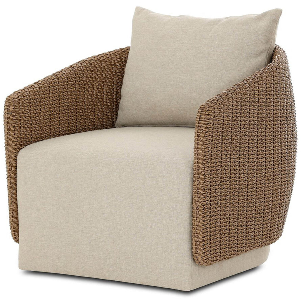 Maven Outdoor Swivel Chair, Alessi Buff by Four Hands – High Fashion Home