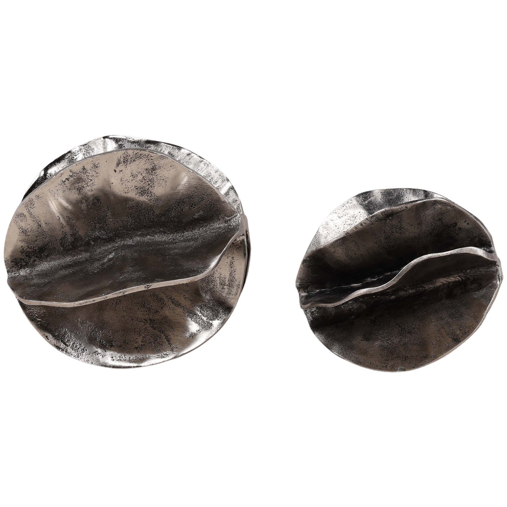 Melisandre Sculptures, Antique Nickel, Set of 2 – High Fashion Home