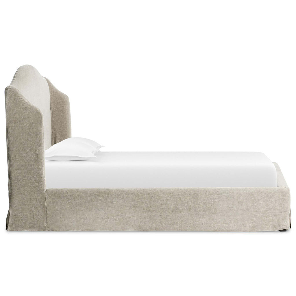 Meryl Slipcover Bed, Broadway Stone – High Fashion Home