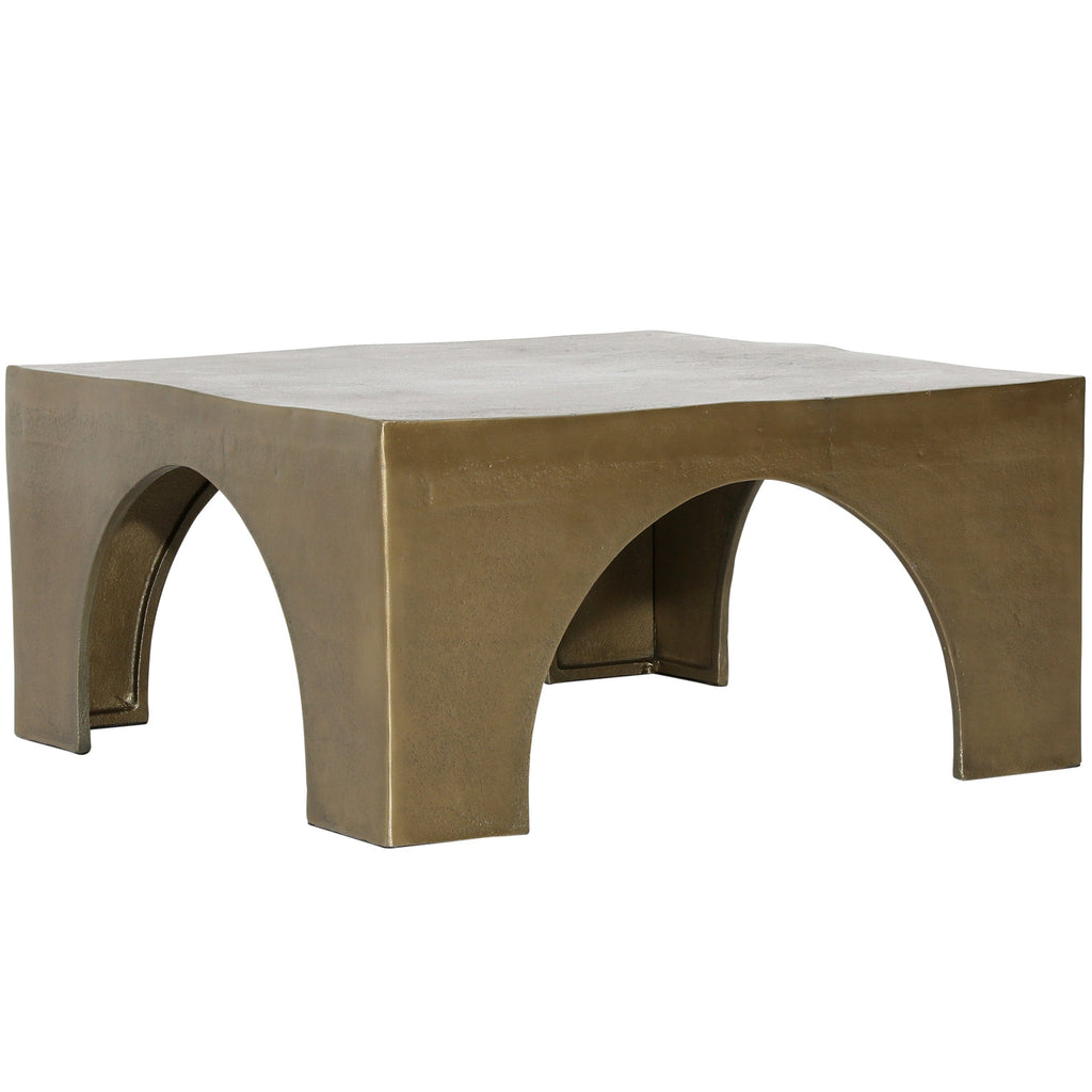 Morris Coffee Table, Antique Brass – High Fashion Home