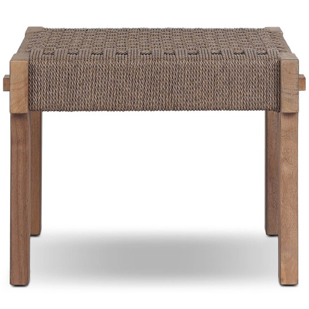 Moxie Outdoor Accent Stool, Dark Textured Woven by Four Hands – High ...