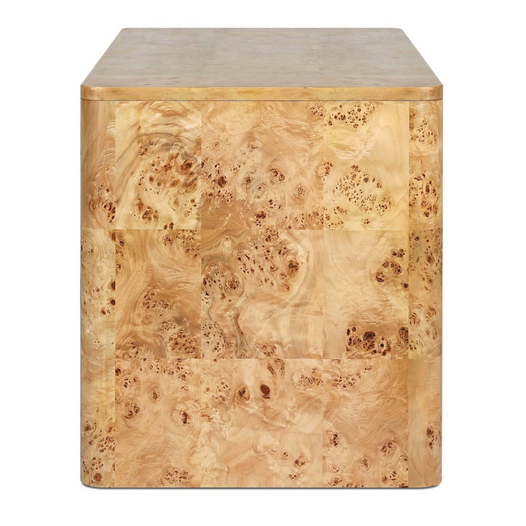 Mullins Desk, Natural Mappa Burl by Four Hands – High Fashion Home