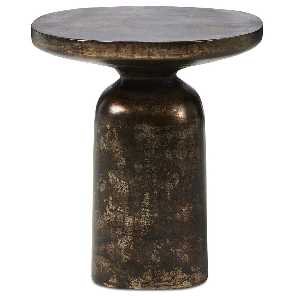 Odessa End Table, Distressed Bronze by Four Hands – High Fashion Home