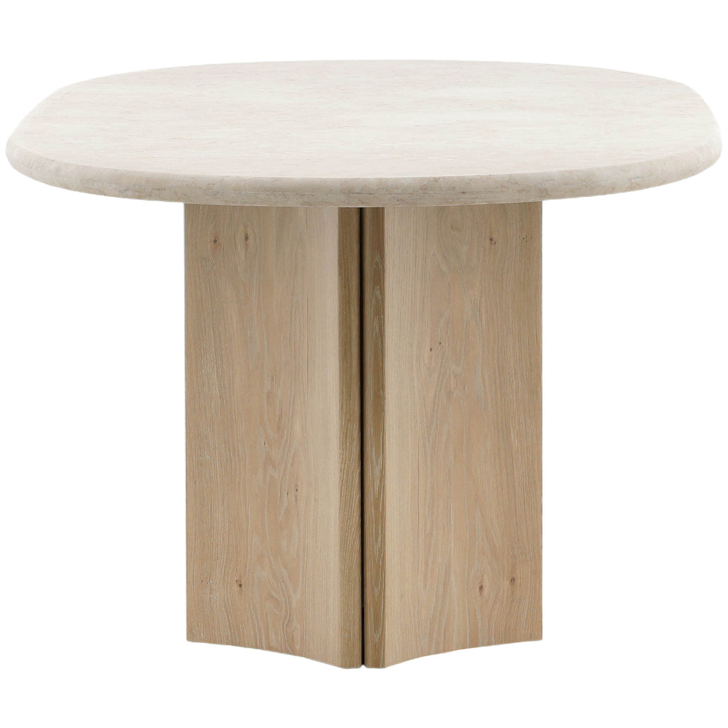Oja Oval Dining Table, Natural – High Fashion Home
