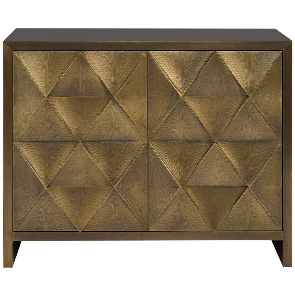 Origami Chest, Aged Gold – High Fashion Home