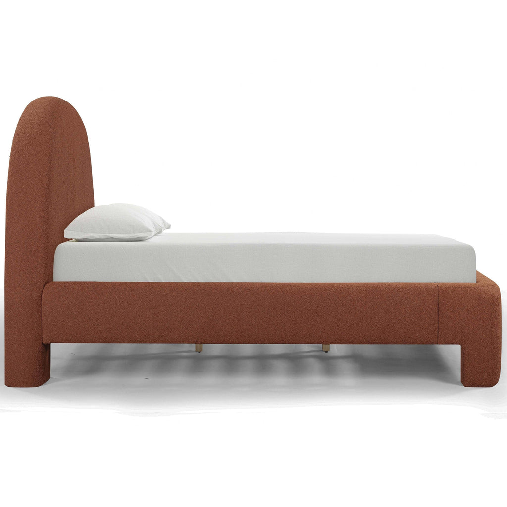 Orphea Boucle Bed, Autumn Red – High Fashion Home