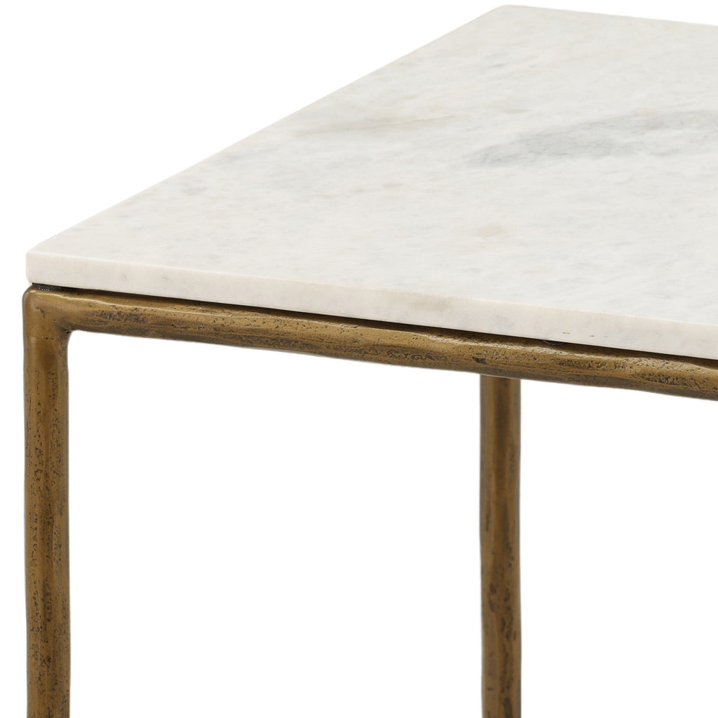 Perugia Side Table, White – High Fashion Home