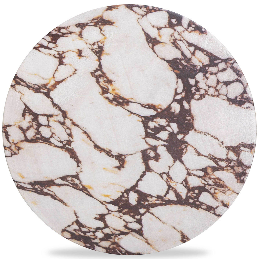 Pia Outdoor Side Table, Red Marble – High Fashion Home
