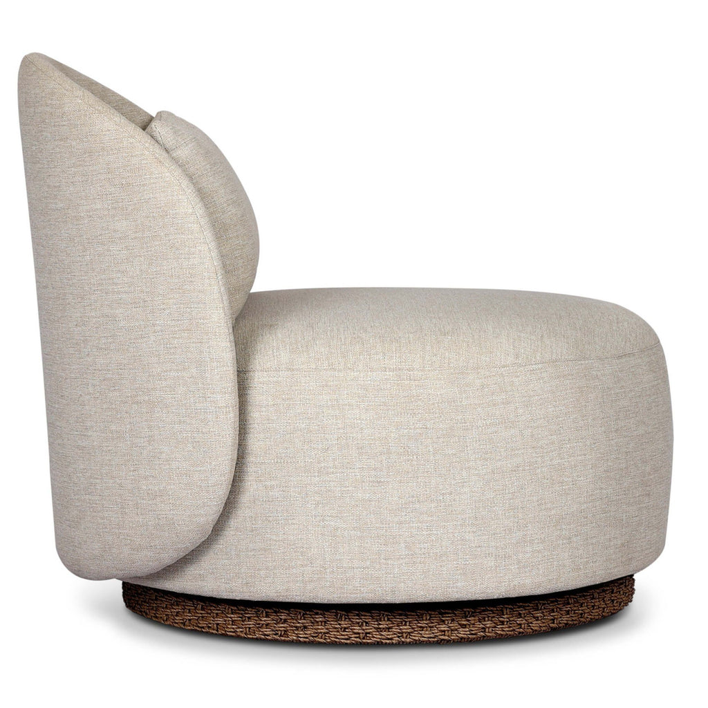 Quaid Outdoor Swivel Chair, Alessi Buff by Four Hands – High Fashion Home