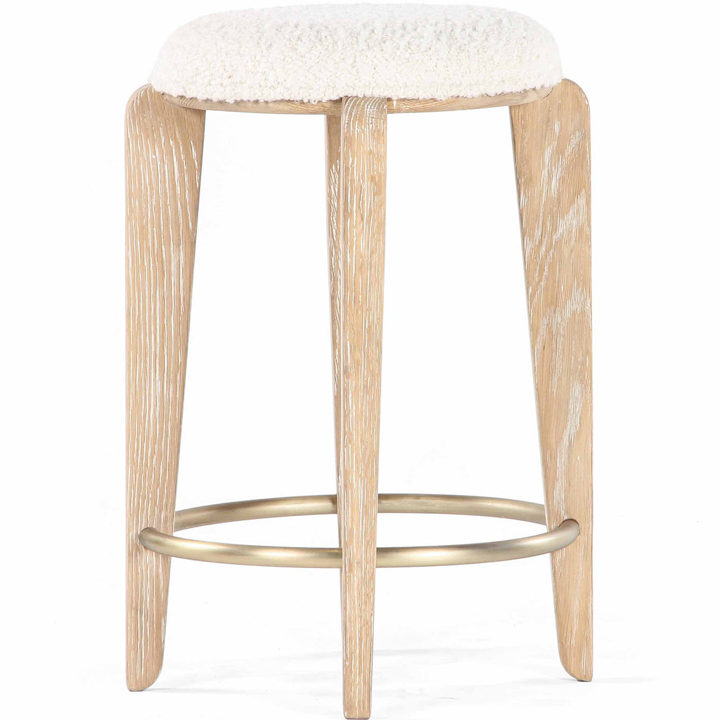 Quattro Counter Stool, White – High Fashion Home