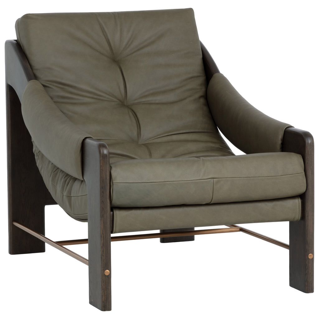 Rafferty Leather Chair, Ludlow Dark Olive – High Fashion Home