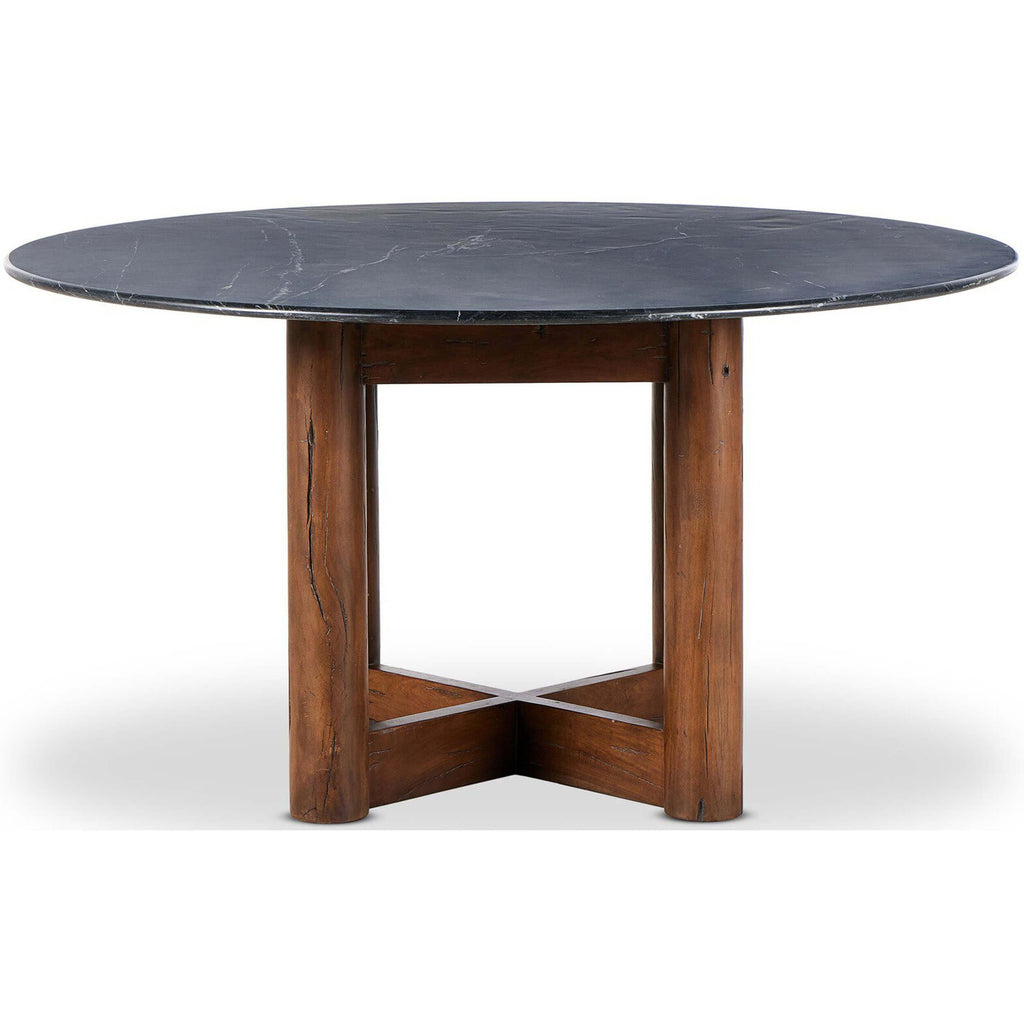 Rohan Dining Table, Black Marble – High Fashion Home